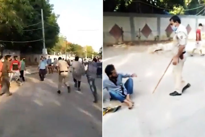 Man gets thrashed by cops, locals in Delhi for hugging people without ...