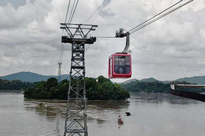 India gets its longest river-crossing ropeway service in Guwahati ...